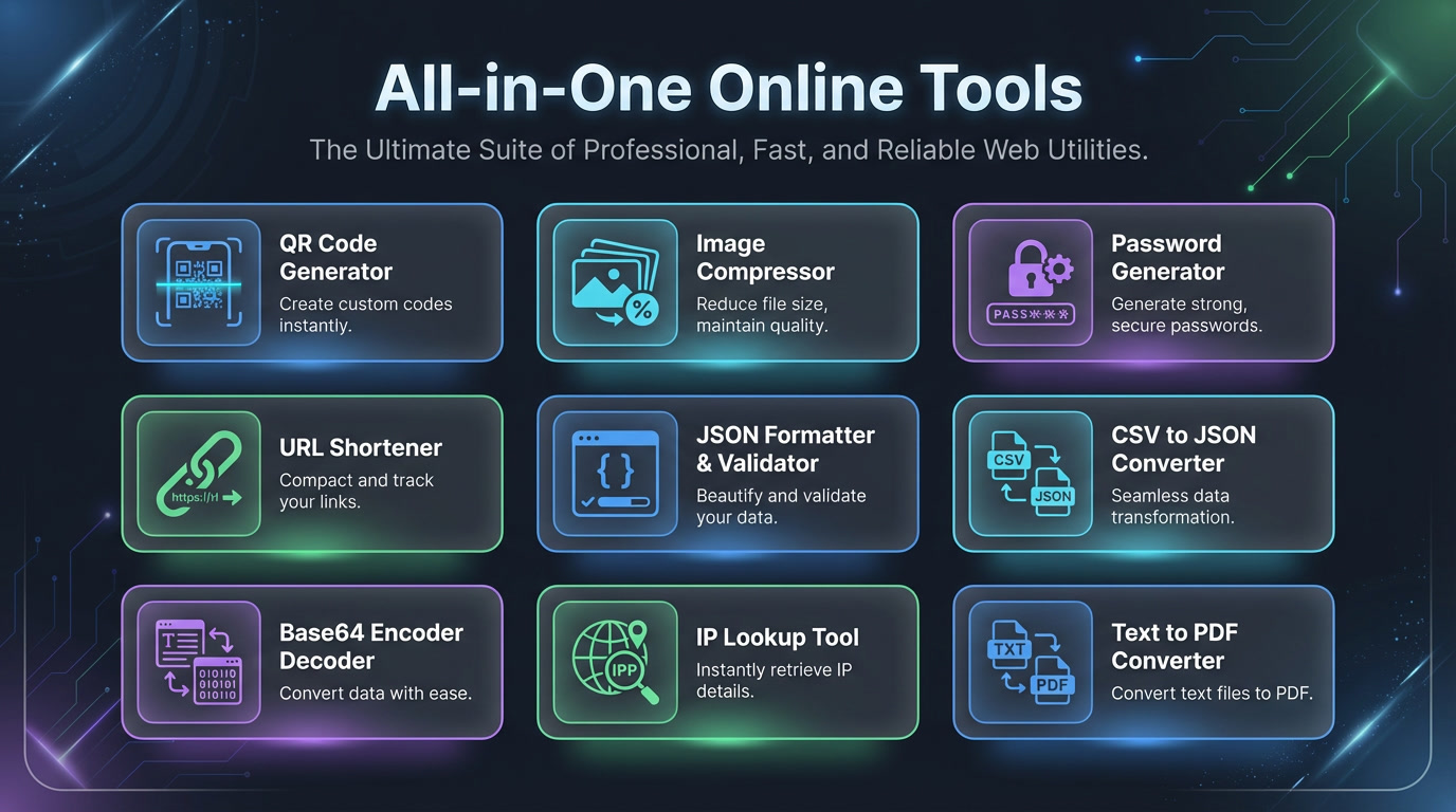 Free Online Tools – PDF, Text, Image & Developer Tools | DozeGear